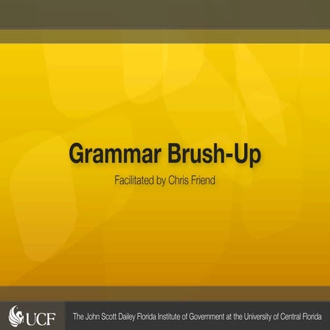 Grammar Brush-Up | PPT