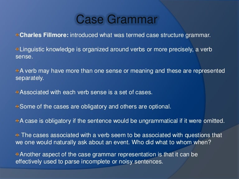 Grammar case 1