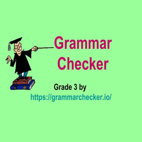 Grammar Checker | PPT