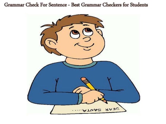Grammar Check For Sentence presentations