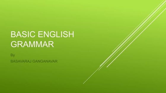 English Grammar for Beginners | PPT