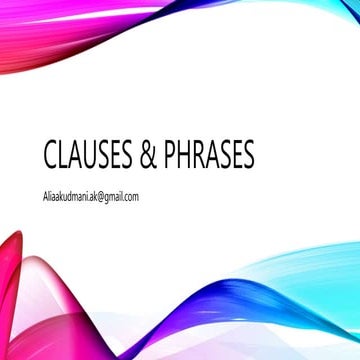 Clauses in English Grammar – Types, Examples & Exercises | Class 11 ...