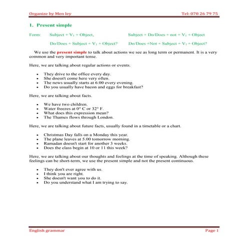 Grammar english | PDF