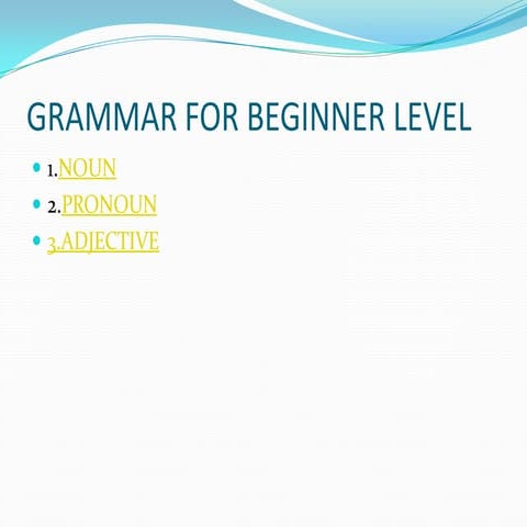 Grammar for advanced level | PPTX