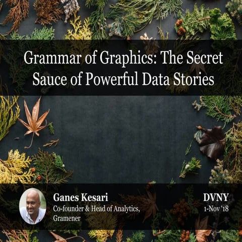 Grammar of Graphics: The secret sauce of Powerful Data Stories | PPTX