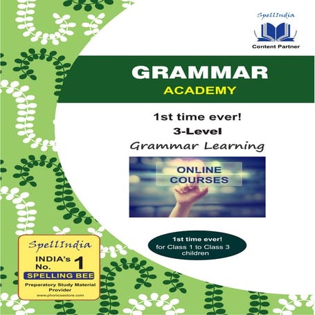 GRAMMAR ACADEMY : Grammar ONLiNE Classes ... Class 1 to Class 3 | PDF