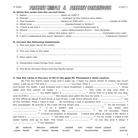 Grammarpractice4ºu1 | PDF