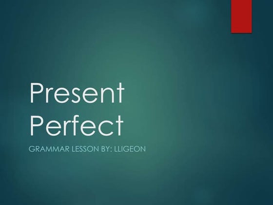 Present Perfect Continuous Tense Rules and Examples | PDF