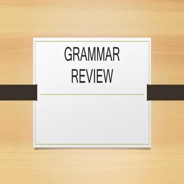 Grammar review | PPTX | Soccer | Sports