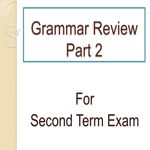 Grammar Review pt 2 | PPTX