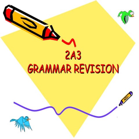 Grammar revision | PPT