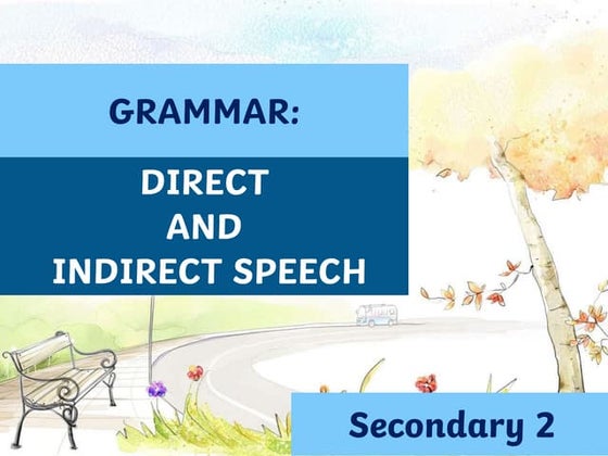 Direct And Indirect Speech | PPTX