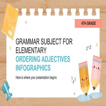 Grammar Subject for Elementary - 4th Grade_ Ordering Adjectives ...