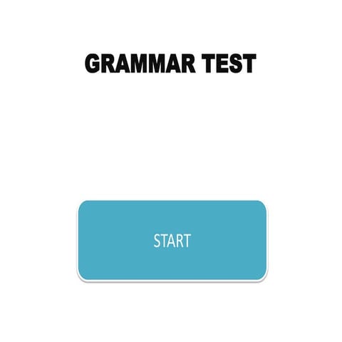 Grammar test | PPT