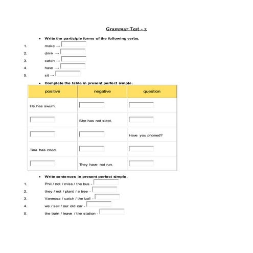 Grammar test 3 | DOC