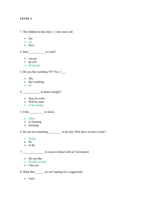 Multiple choice | PDF