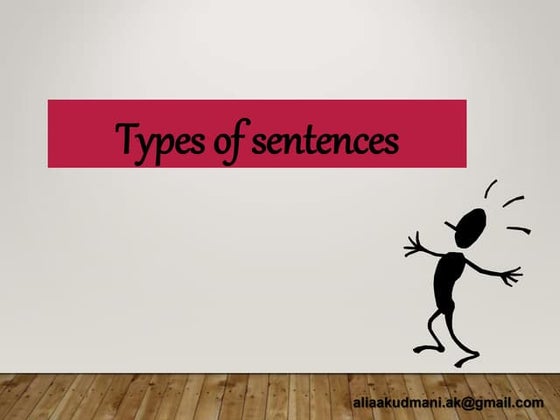 Grammar types of sentences 1 | PPT