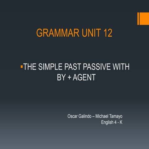 Grammar unit 12 (2) | PPTX