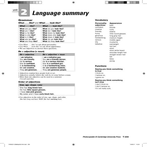 Grammar unit 2 | PDF
