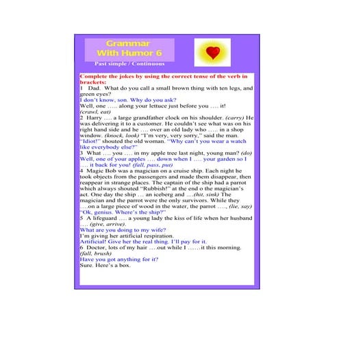 Grammar With Humor 6 | DOC
