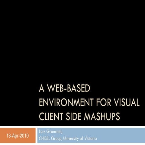 A web-based environment for visual client side mashups | PDF