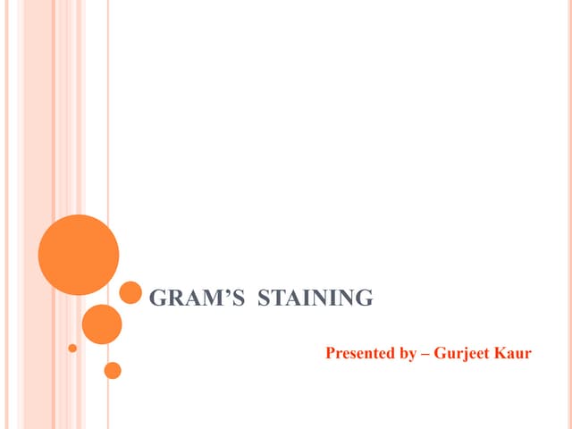 Gram Staining Technique Pptx