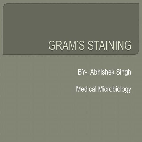 Gram stain | PPTX
