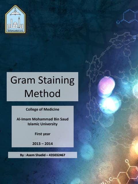 Lab Report: Isolation of Pure Culture, Gram-staining, and Microscopic ...