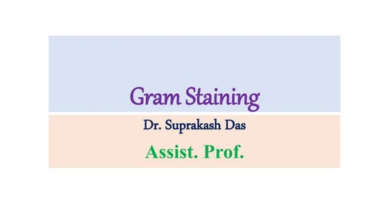 Gram staining | PPTX