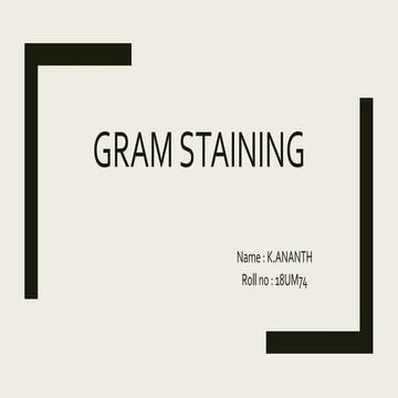 Gram staining | PPTX