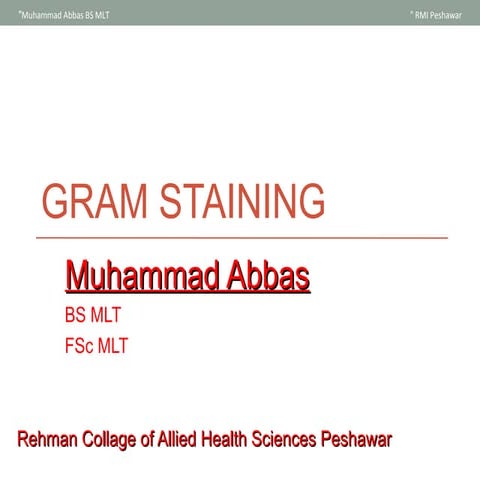 Gram stain procedure | PPT