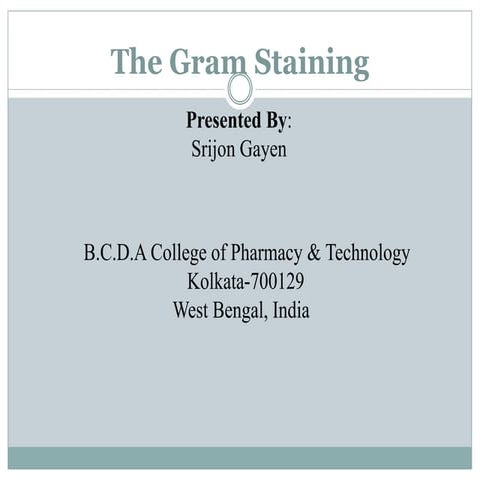 Gram stain | PPTX