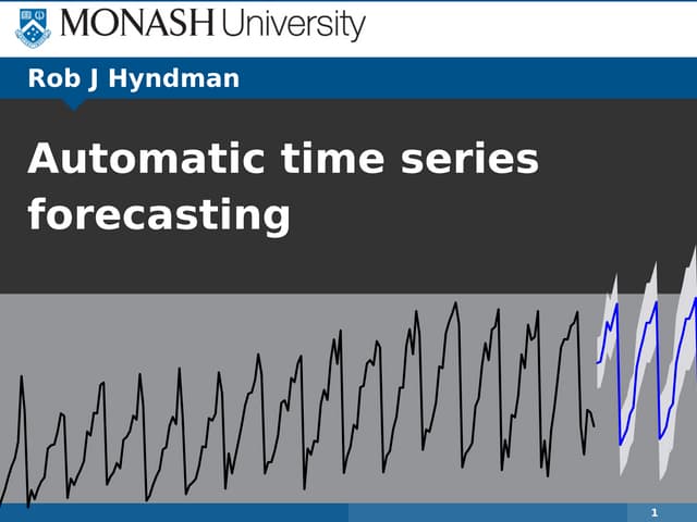 Automatic Time Series Forecasting Pdf Physics Science