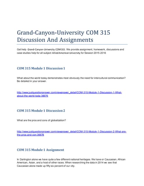 Grand canyon university int 244 | PDF