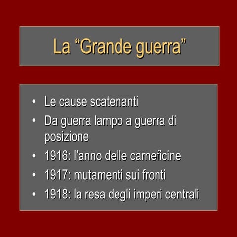 Grande Guerra | PPT