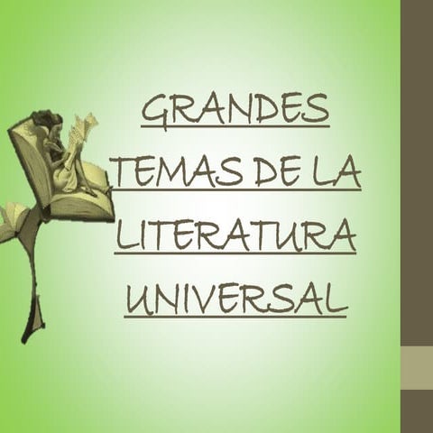 Grandes temas de la literatura universal | PPTX