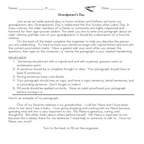 Grandparents day 2nd | PDF