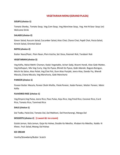 mess menu.pdf | World Cuisines | Food & Drink