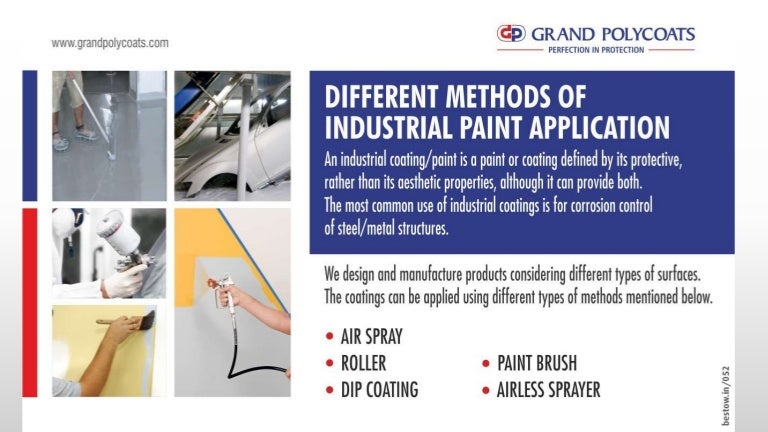 Different Methods of Industrial Paint Application Different Methods of Industrial Paint Application