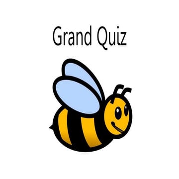 Grand Quiz Bee- Grade 8 /summative exam | PPTX