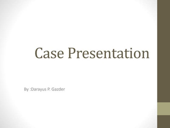 Orthopedics case presentation | PPTX