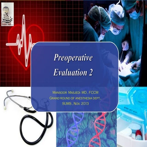 preoperative evaluation for residents of anesthesia part 2 | PPT