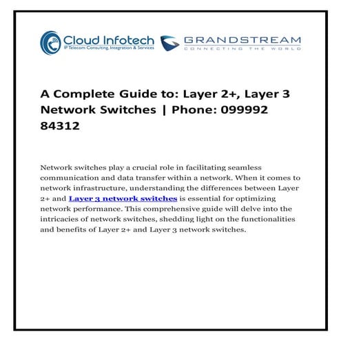 Network Switches , Layer 2+ Network Switches , Layer 3 Network Switches ...