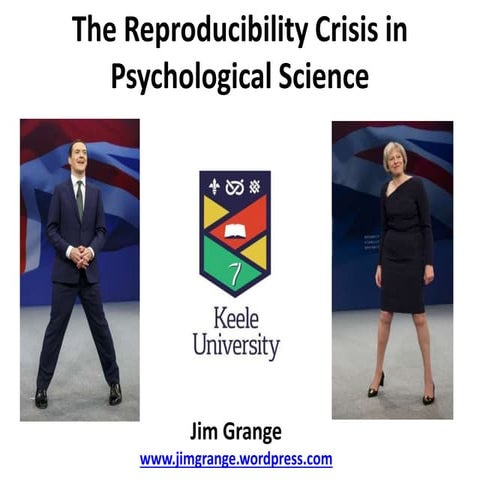 The Reproducibility Crisis in Psychological Science: One Year Later | PPTX