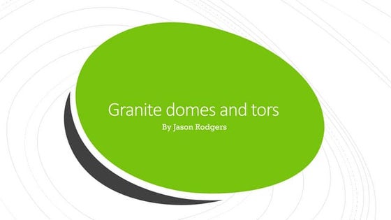 Tor formation | PPTX | Geology | Science