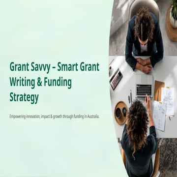 Grant Savvy – Smart Grant Writing & Funding Strategy | PPTX