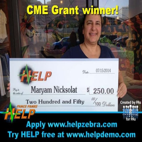 HELP CME Grant | PPTX | Educational Assessment | Education