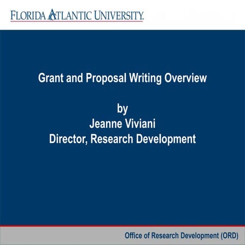 Grant funding and graduate students | PPT