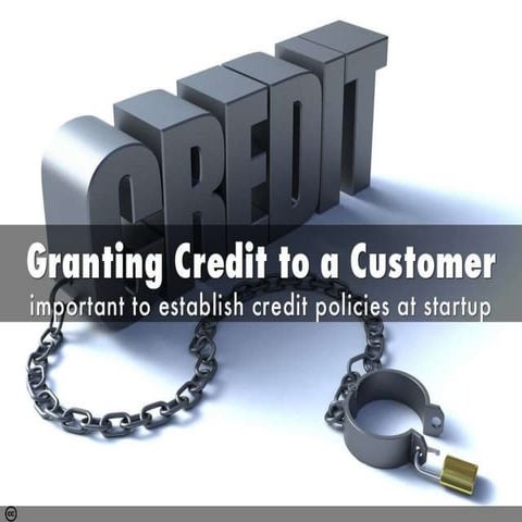 Granting credit to a customer | PPTX