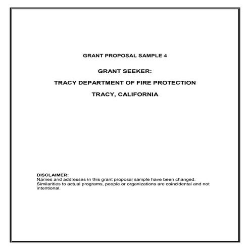 Grant proposal sample4 | PDF